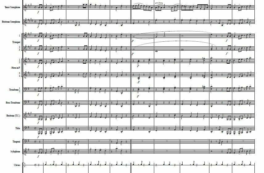 Almendra - Danzón para Banda Sinfónica » Latin Music Score